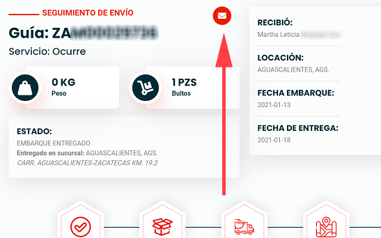 Tres Guerras Rastreo Localizar Paquete AQUI