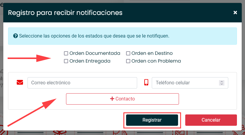 Tres Guerras Rastreo Localizar Paquete AQUI